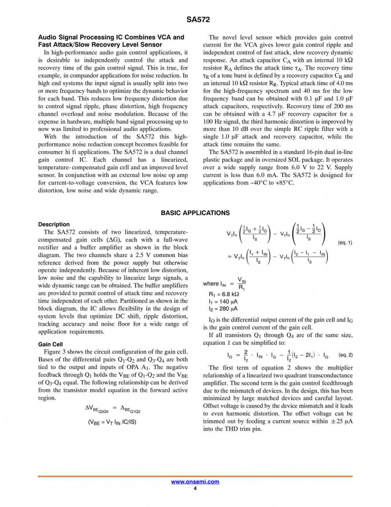 SA572 datasheet page 4