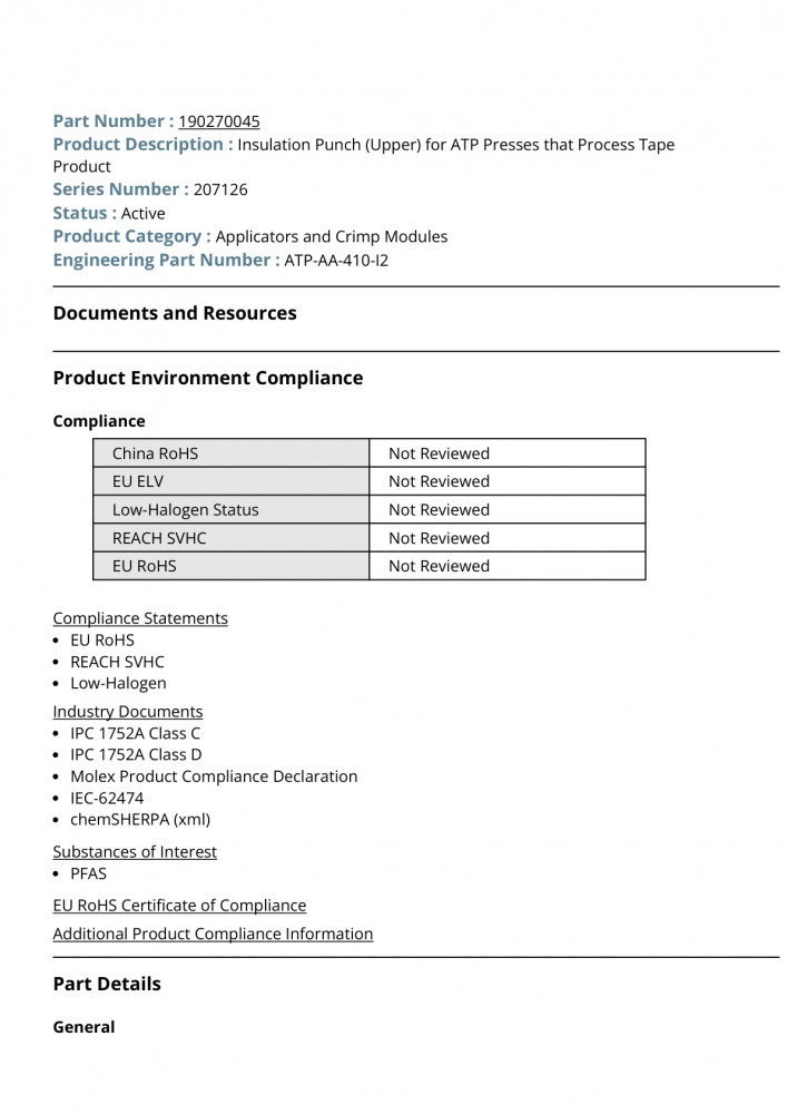 Product document page 1