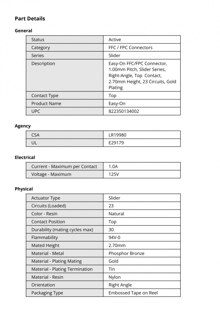 MOLEX 522072360 document preview, page 2