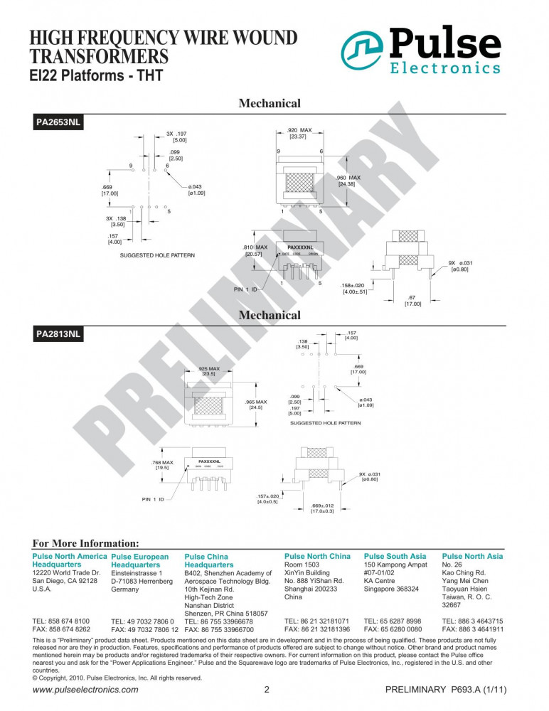 PA2653NL technical document page 2