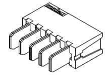 5.50mm Pitch EXTreme Ten60Power Right-Angle Power Blade, 2 DC Power Circuits, Standard Solder Tail