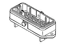 HMC Rectangular Industrial Panel-Mount Bracket, Multi-Module Type, 36 Circuits, Type B Polarization for sale