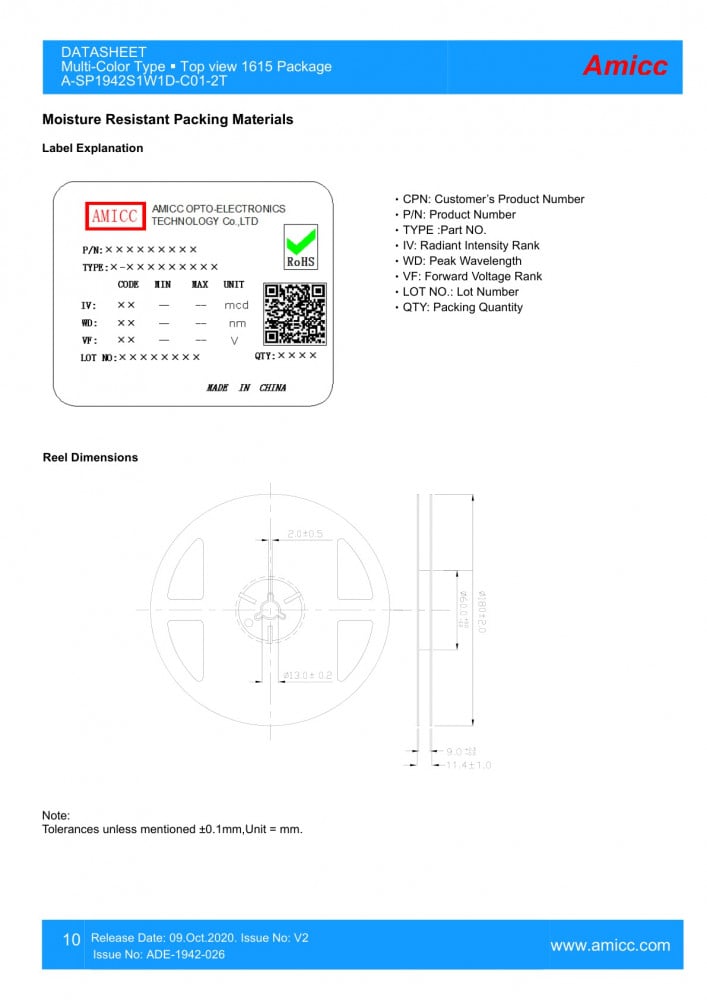 A-SP1942S1W1D-C01-2T datasheet page 10