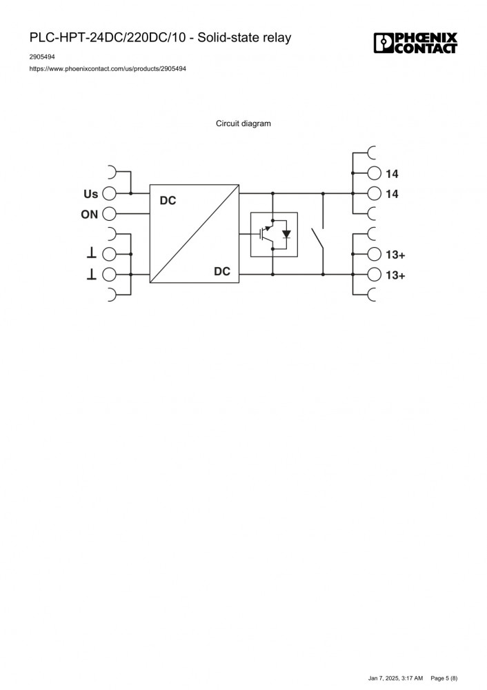 Phoenix Contact 2905494 technical document page 5