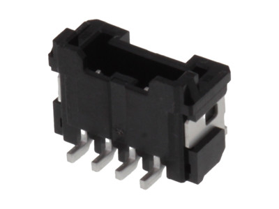 2.00mm Pitch, Micro-Lock Plus PCB Header, Single Row, Vertical, Surface Mount, 0.10µm Gold Plating, Positive Lock, with Pick-and-Place Tape, 8 Circuits, Low-Halogen, Black