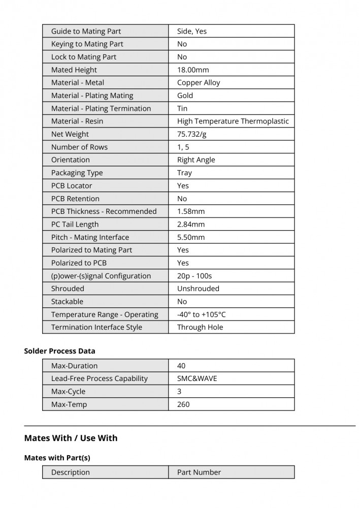 MOLEX 464371260 technical document image, page 3