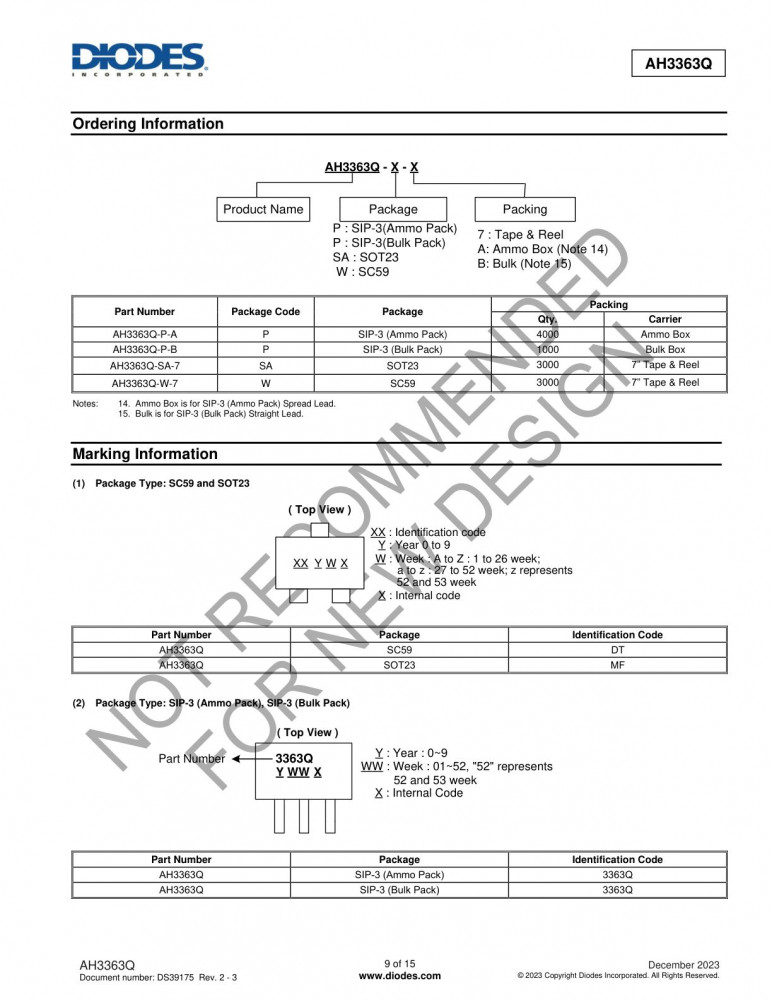AH3363Q datasheet page 9