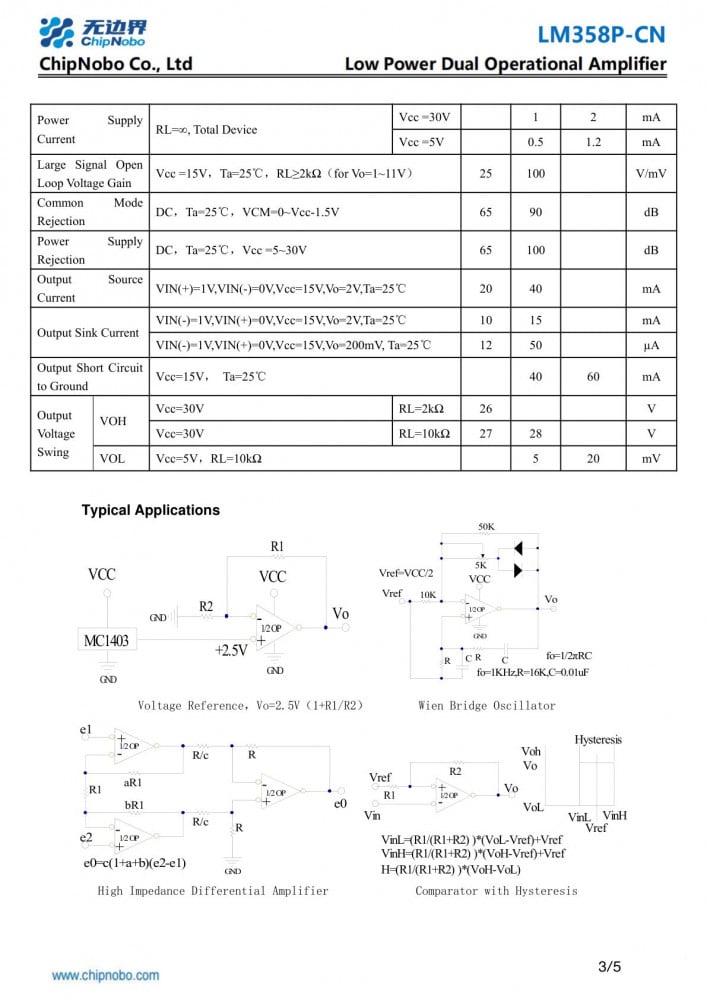 LM358P-CN datasheet page 3