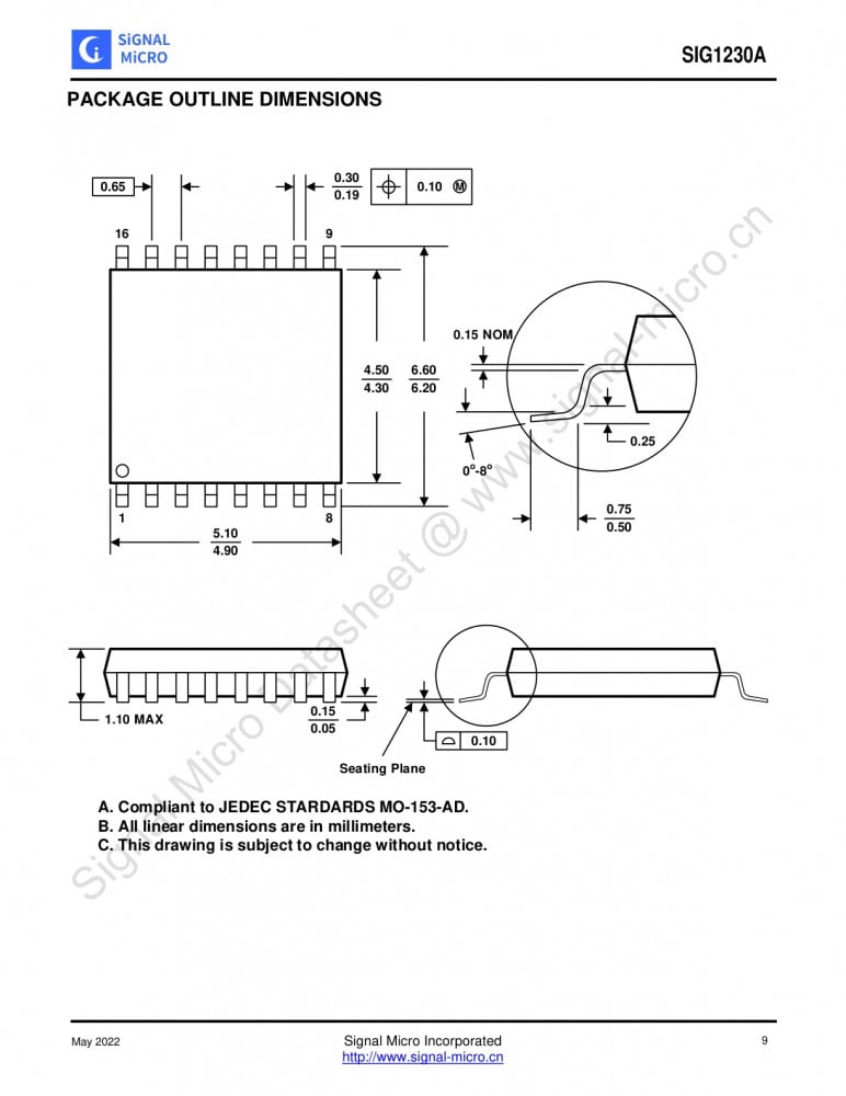 SIG1230A datasheet page 9