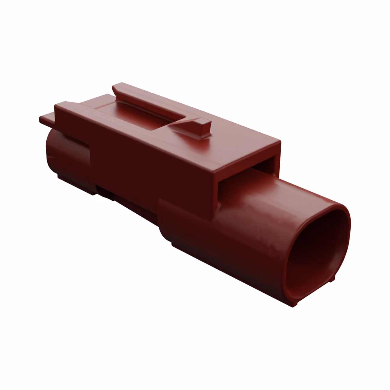 Squba Sealed Receptacle Assembly with CPA, 1.80mm Pitch, Single Row, 10 Circuits, Red
