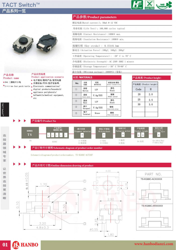 TS-KG88C-ART20F technical document page 1