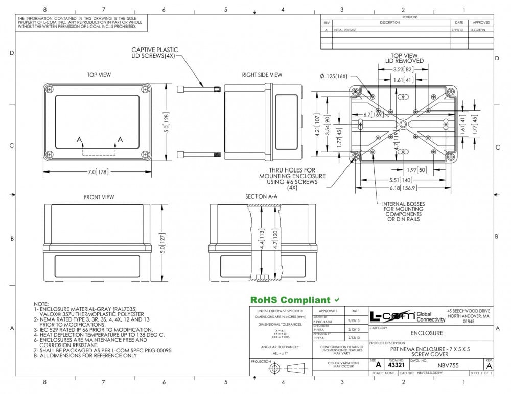 L-com NBV755 technical document page