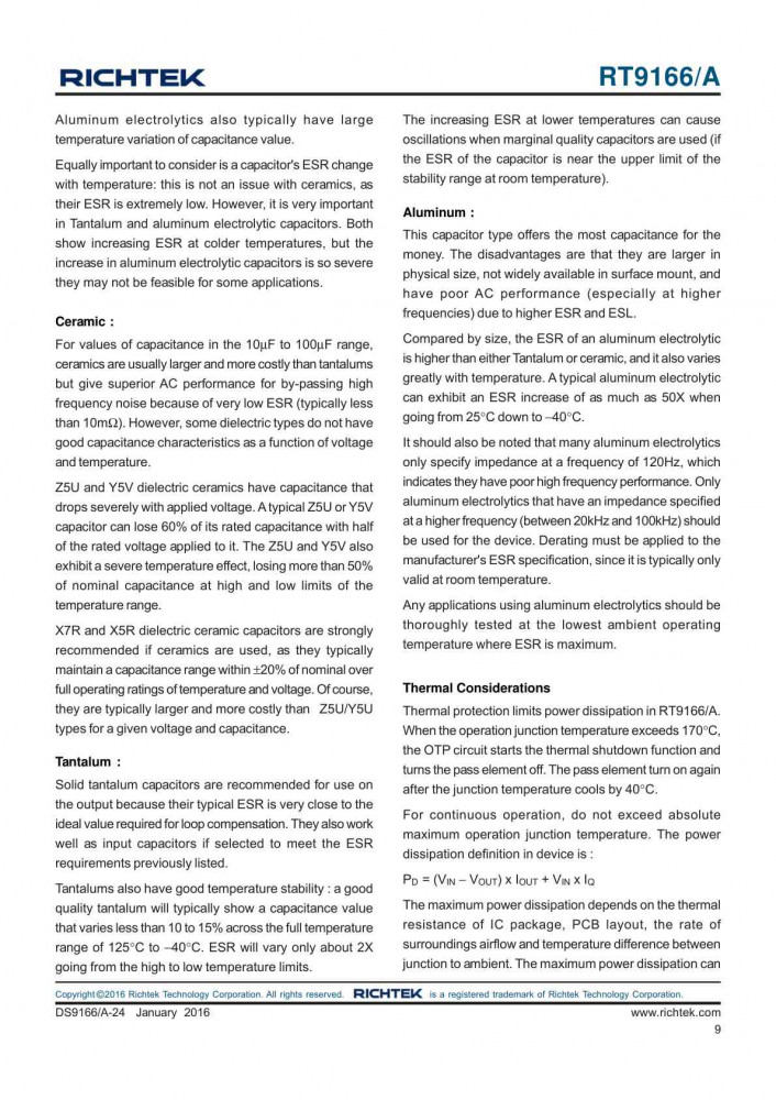 RT9166 datasheet page 9