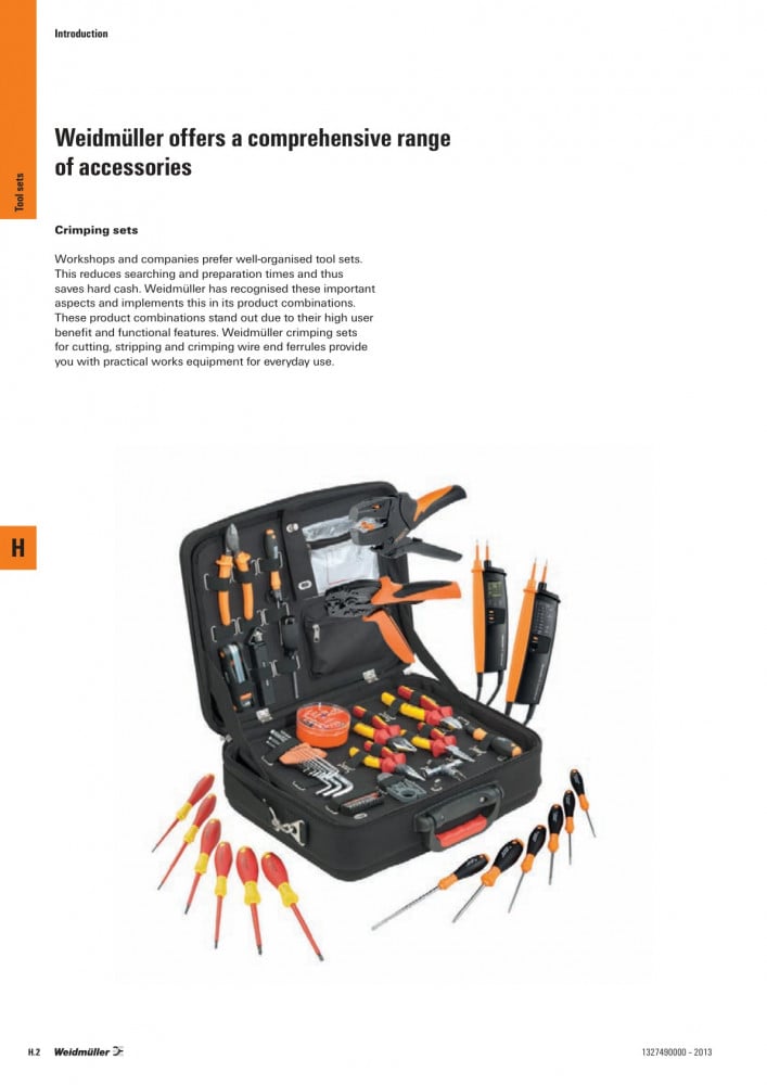 WEIDMULLER tool set documentation page 2