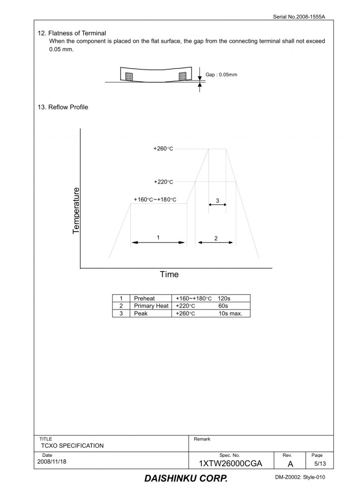 KDS 1XTW26000CGA specification page 6