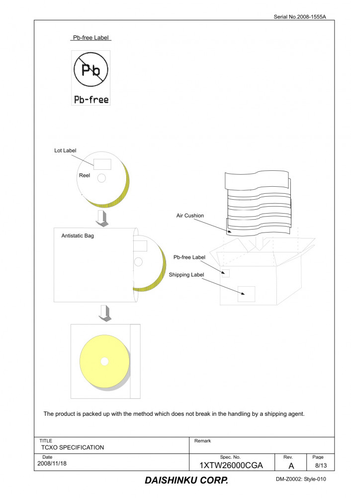 KDS 1XTW26000CGA specification page 9