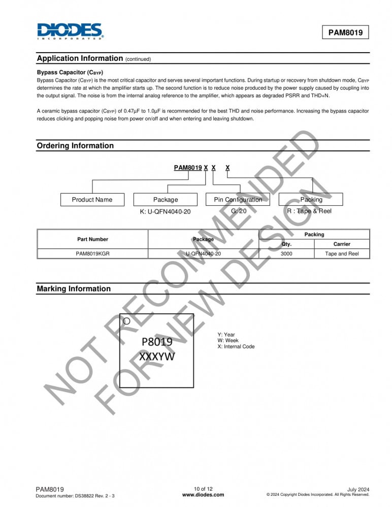PAM8019KGR datasheet page 10