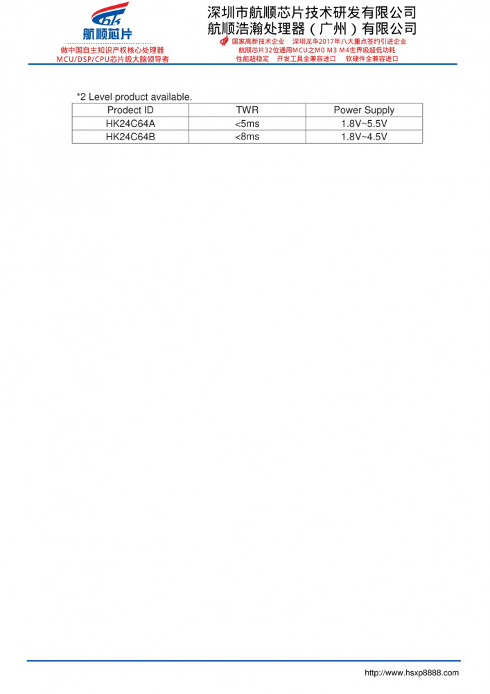 HK24C64 datasheet page 2