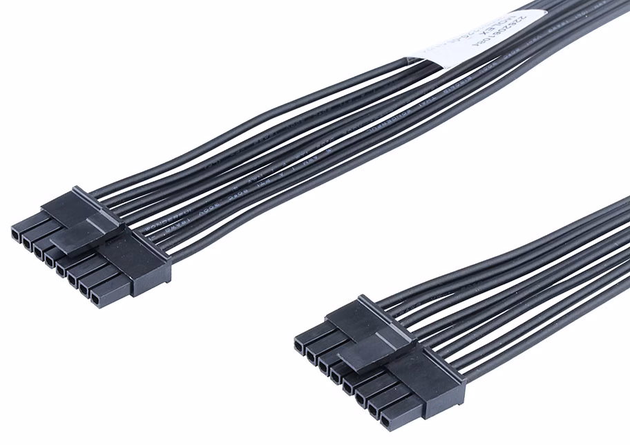 Micro-Fit 3.0 Female-to-Micro-Fit 3.0 Female Off-the-Shelf (OTS) Cable Assembly, Single Row, 150.00mm Length, Tin (Sn) Plating, 4 Circuits, Black