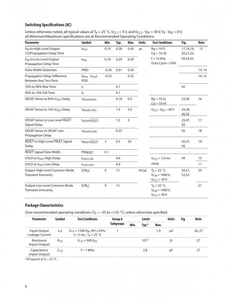 ACPL-5160-300 datasheet page 8