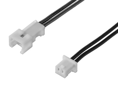 PicoBlade Female-to-PicoBlade Male Off-the-Shelf (OTS) Cable Assembly, Single Row, 425.00mm Length, 2 Circuits, Natural