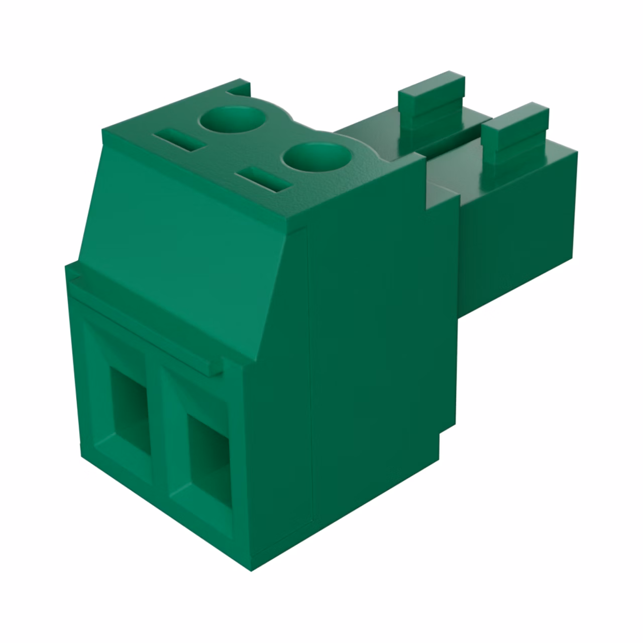 3.81mm Pitch Eurostyle Horizontal Plug, Green Housing, 2 Circuits for sale