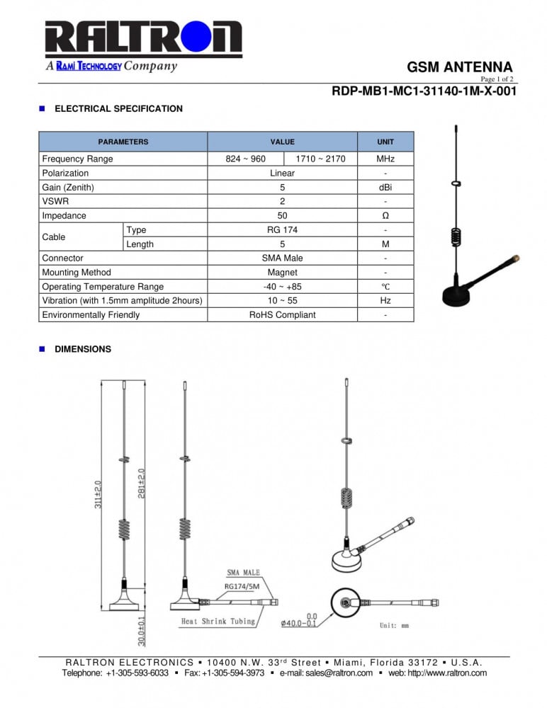 RDP-MB1-MC1-31140-1M-X-001 technical document page 1