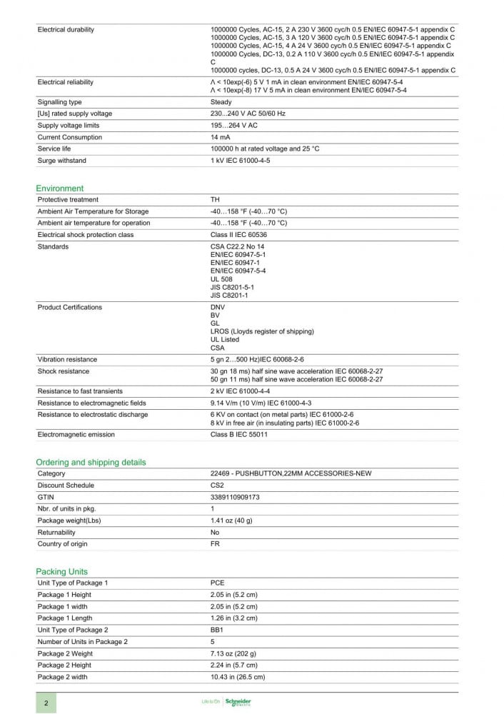 ZB5AW0M13 technical document page 2
