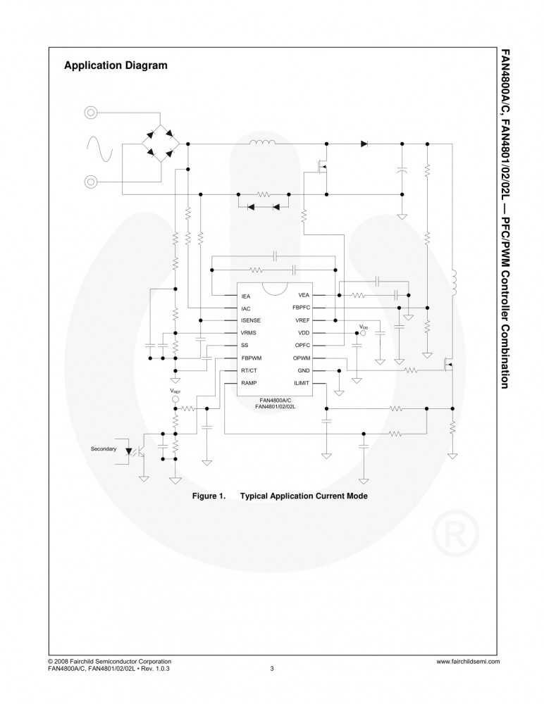 FAN4801 technical document page 4