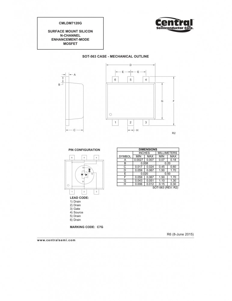 CMLDM7120G TR PBFREE datasheet page 2