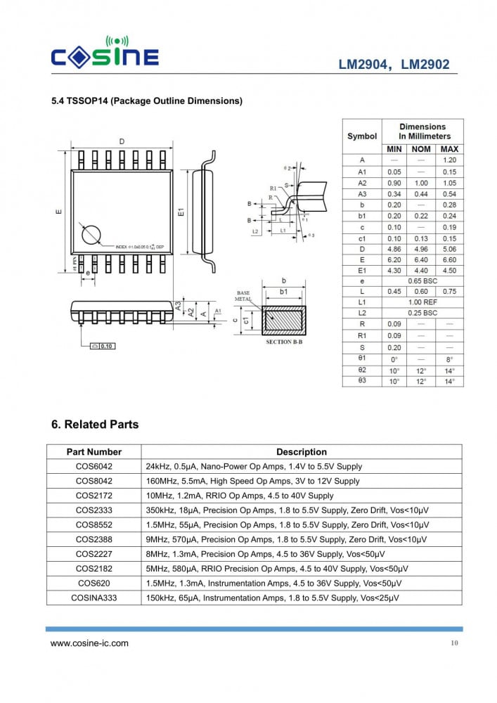 LM2902SR datasheet page 10