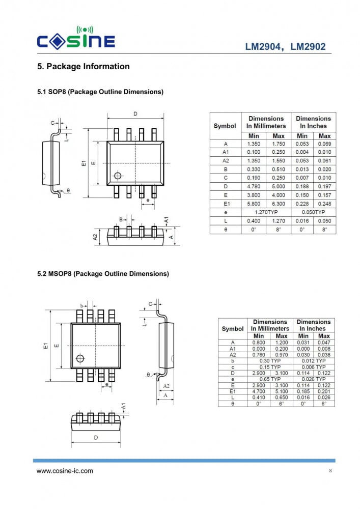 LM2902SR datasheet page 8