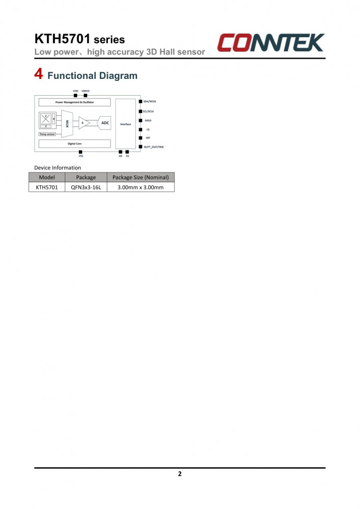 KTH5701 datasheet page 2