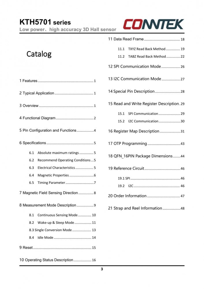 KTH5701 datasheet page 3