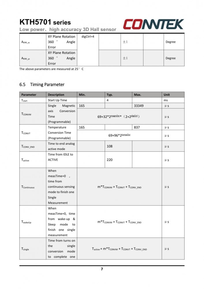 KTH5701 datasheet page 7