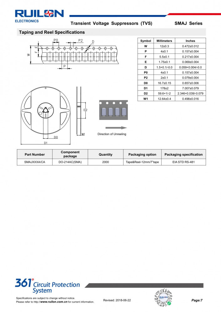 SMAJ28A datasheet page 7
