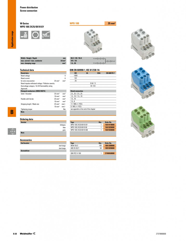 WEIDMULLER WPD 100 technical document page 5