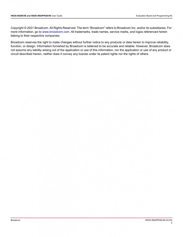 HEDS-9920PRGEVB document page 2