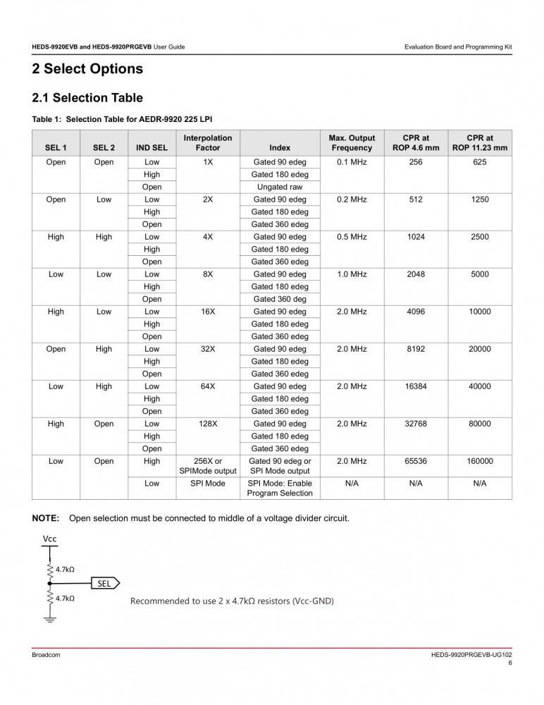 HEDS-9920PRGEVB document page 6