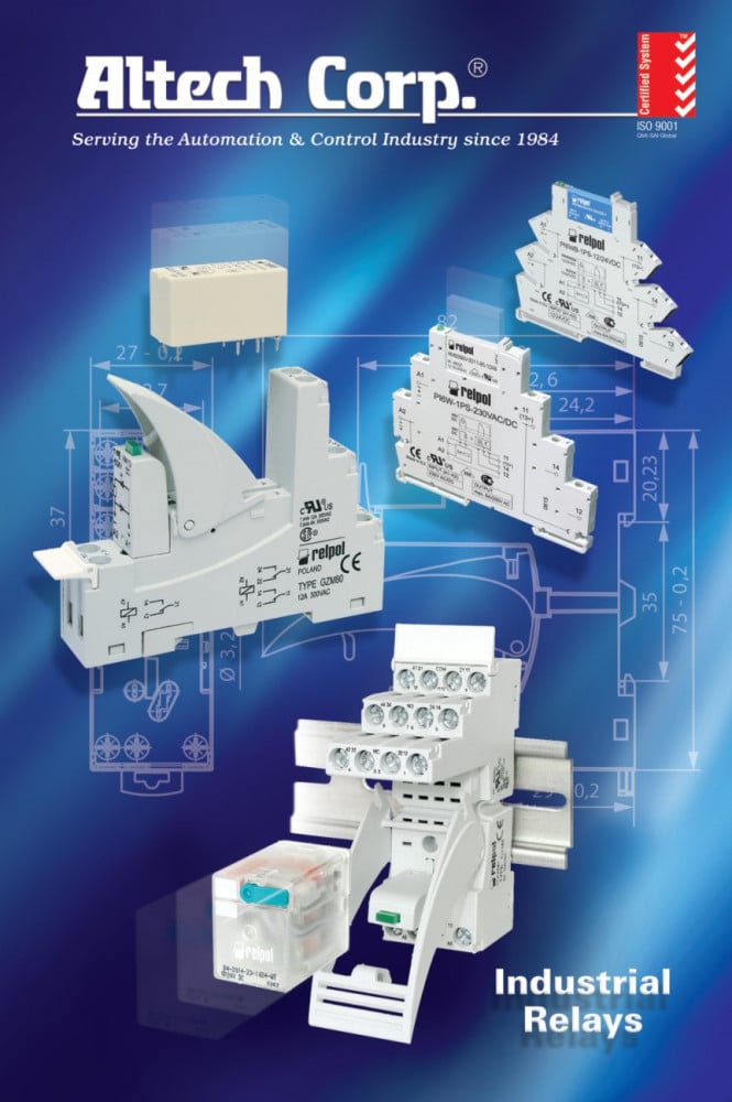 Altech industrial relay documentation page 1