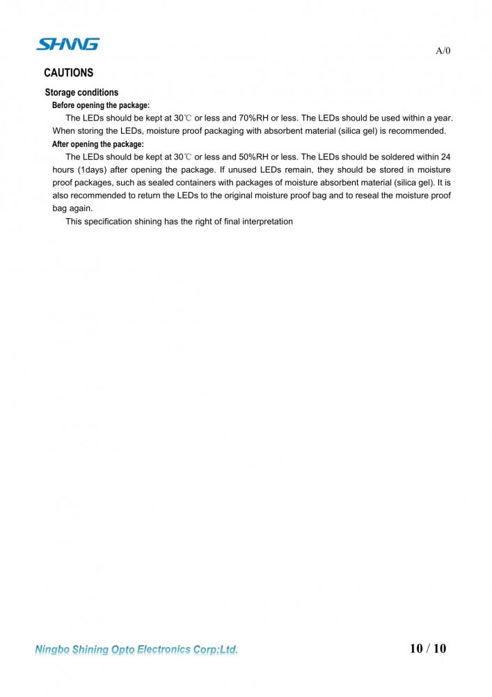SN-NE1608BAAAR-N datasheet page 10