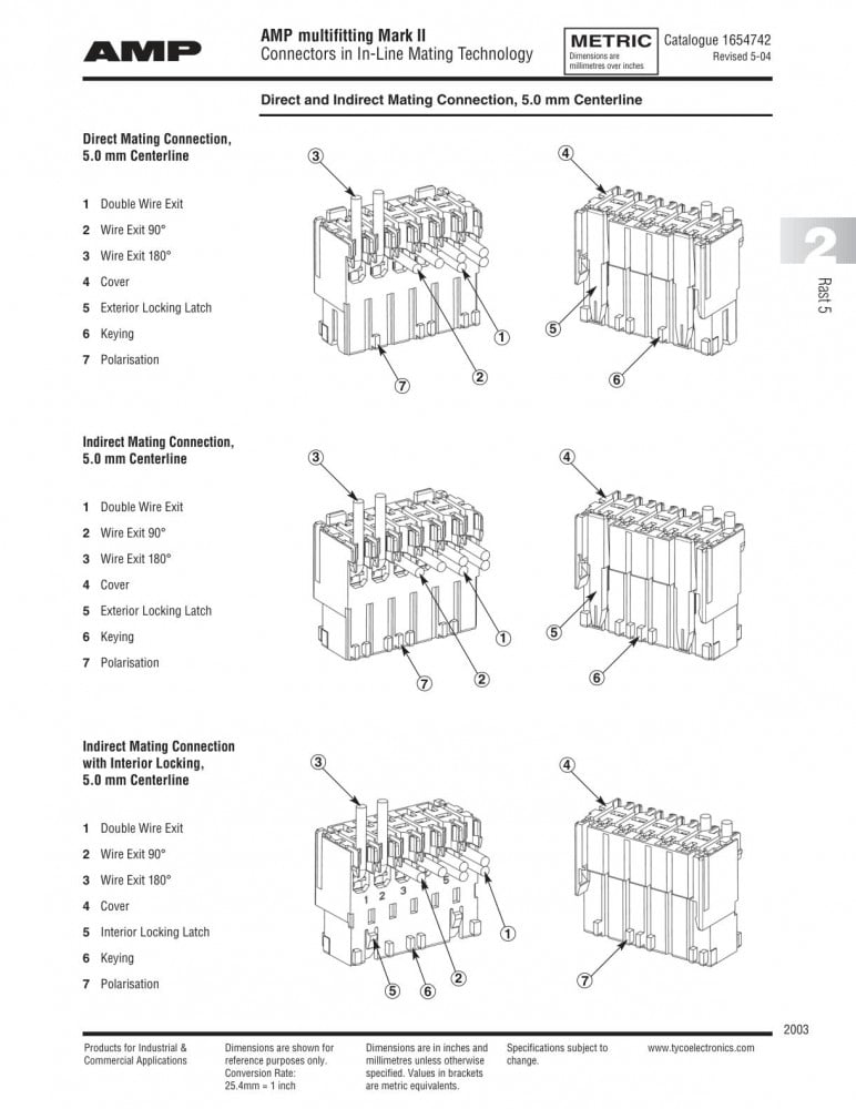 TE Connectivity connector documentation page 3