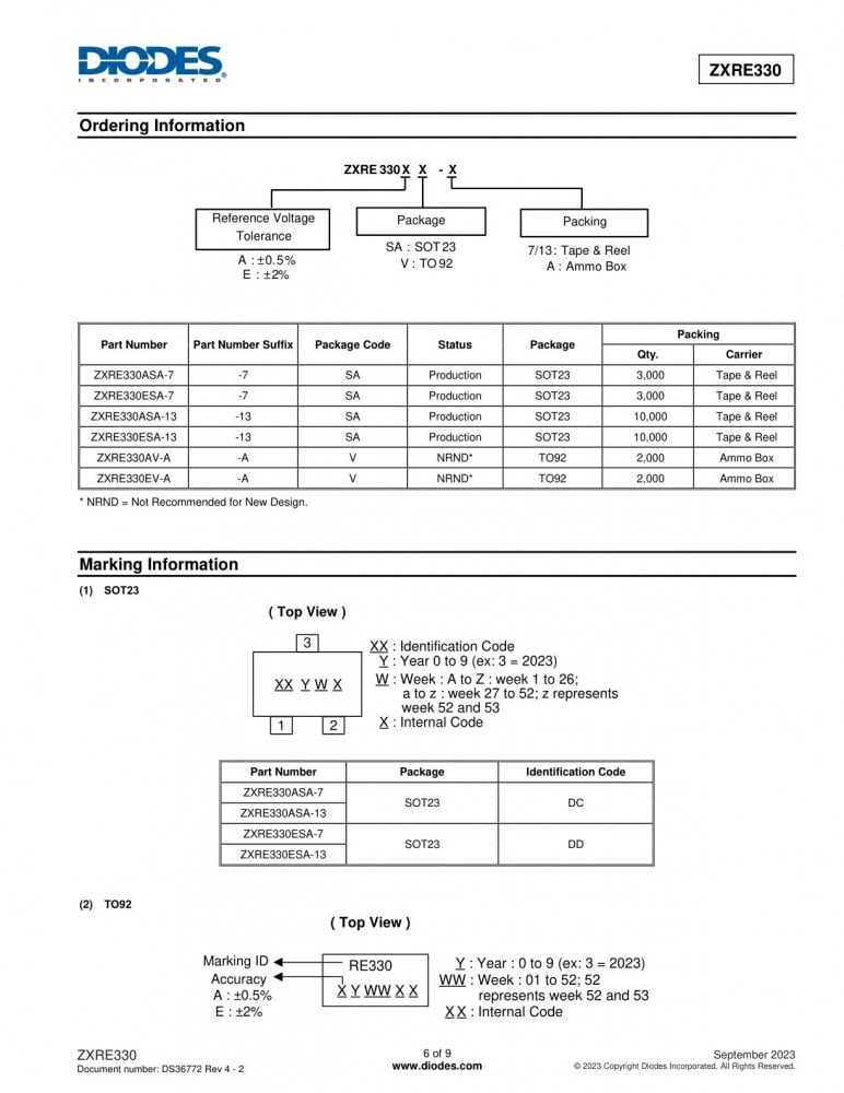 ZXRE330ASA-7 datasheet page 6