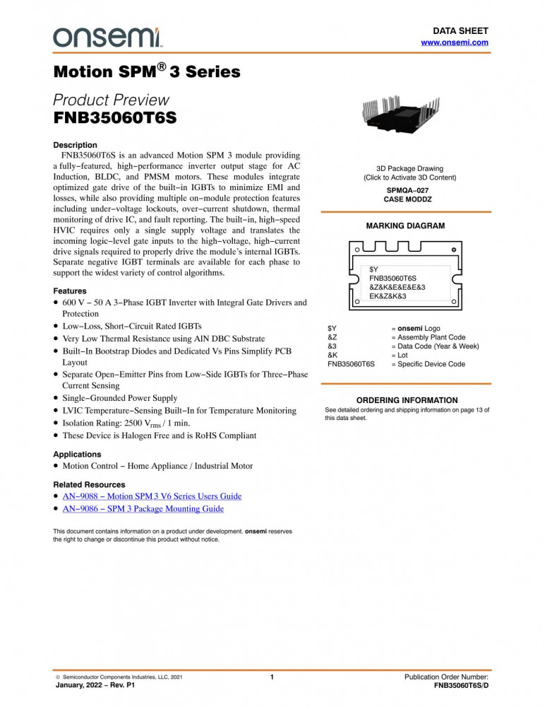 FNB35060T6S document preview page 1