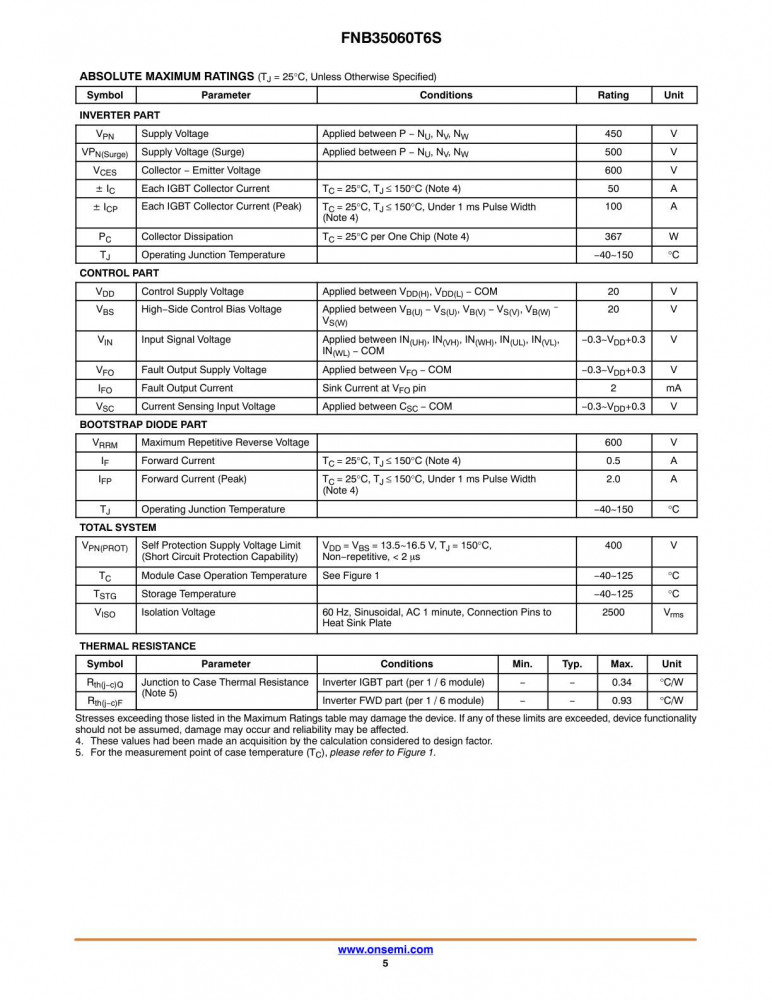 FNB35060T6S document preview page 5