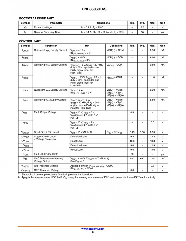FNB35060T6S document preview page 8