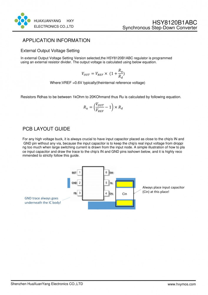 HSY8120B1ABC datasheet page 6