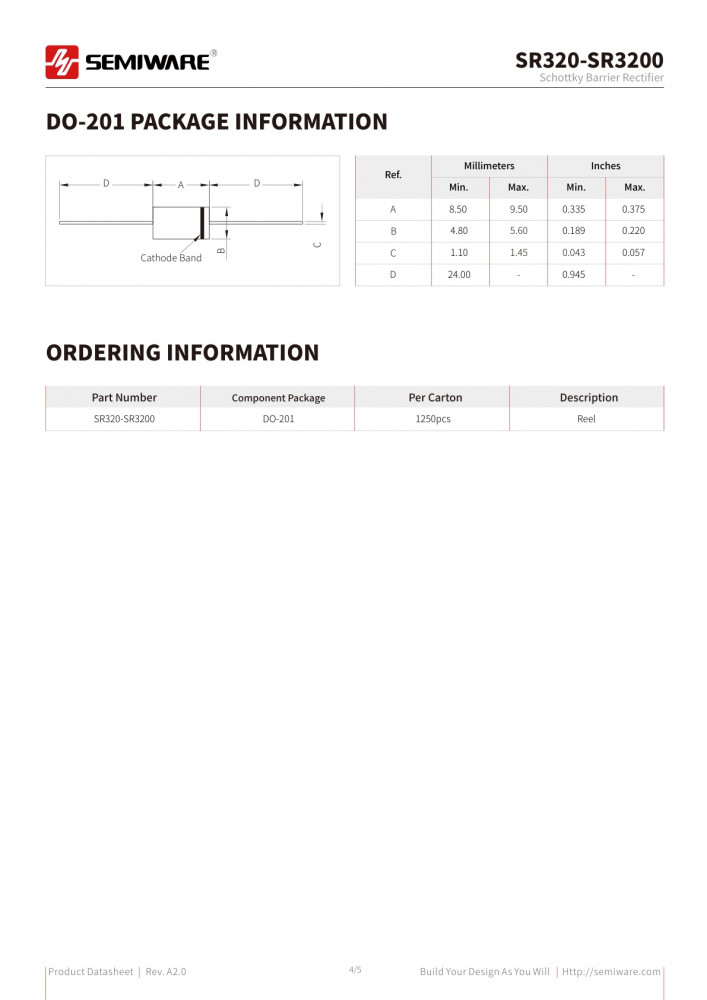 SEMIWARE SR340 datasheet page 4