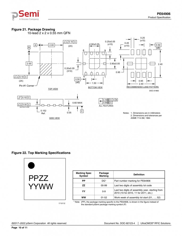 PE64906B-Z datasheet page 10
