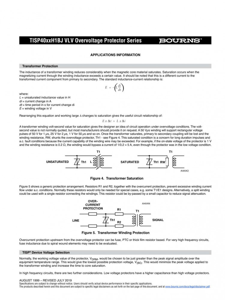 TISP40xxH1BJ datasheet page 7